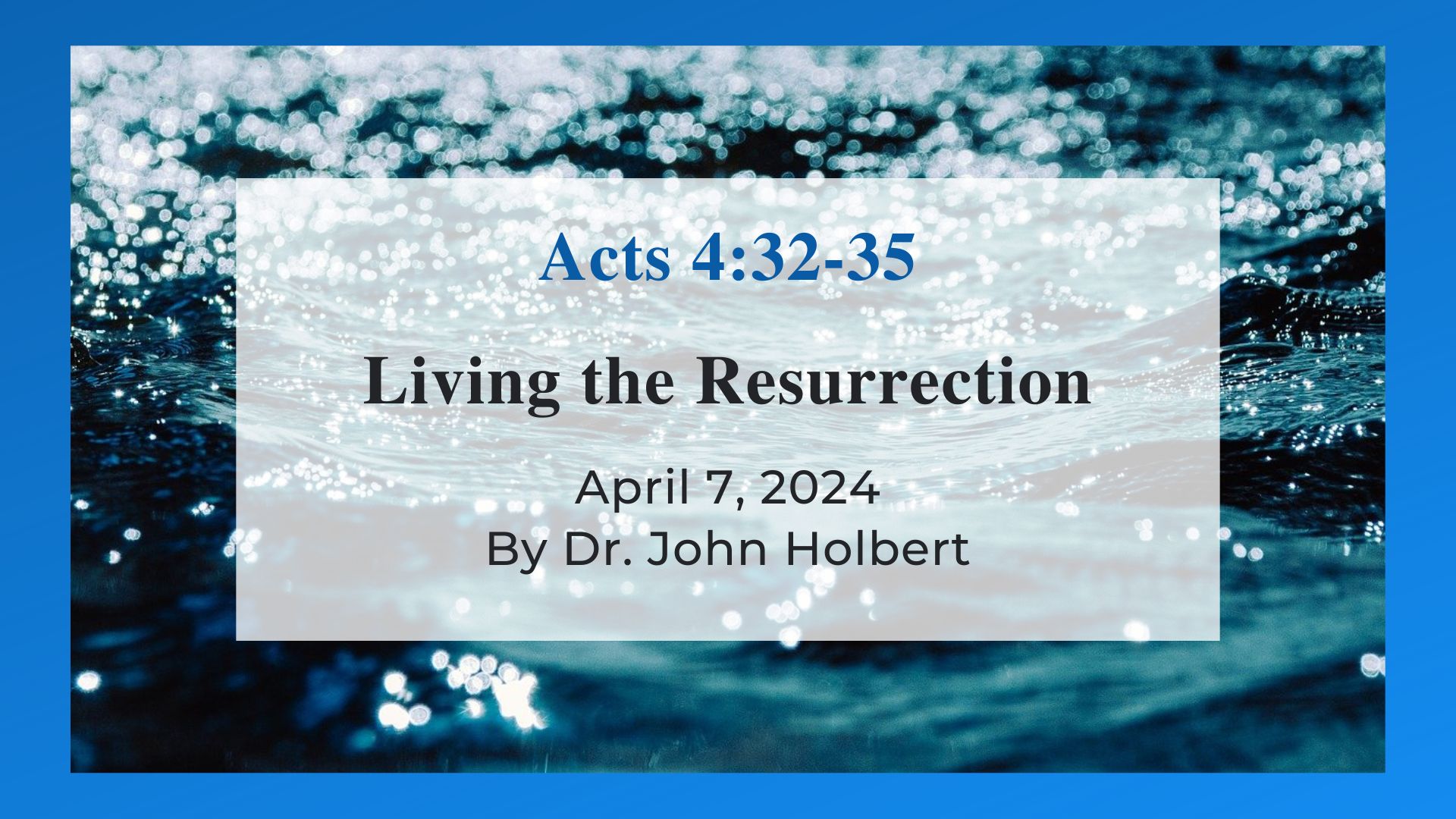 Living The Resurrection Reflections On Acts 4 32 35 Living The Resurrection Reflections On Acts 4 32 35
